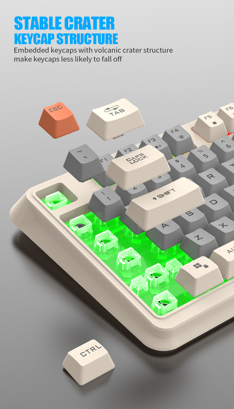XunFox Wired Gaming Keyboard RGB 19 Non-Conflict Keys with Volume ...