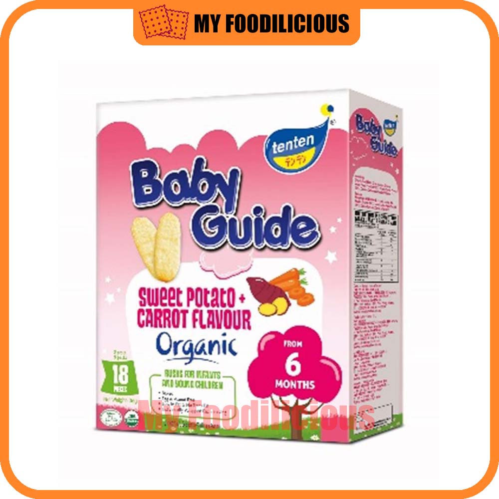 Tenten Baby Guide Organic Rice Rusk 36g for 6 Months+ | Shopee Singapore