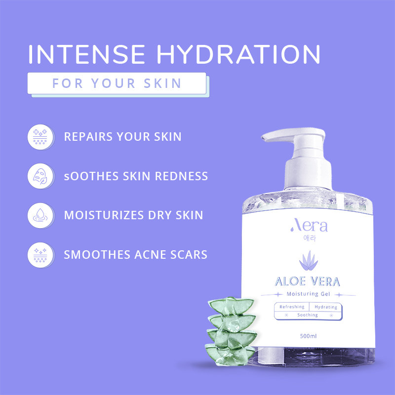 Aera 애라 Aloe Vera Moisturizing Gel | Skin Hydration Dry Skin Non-sticky ...
