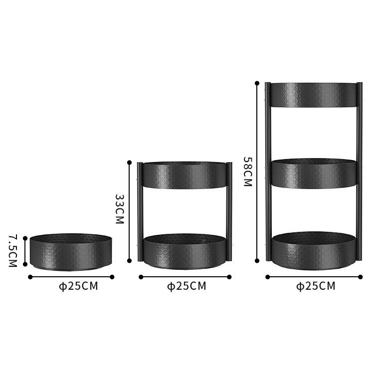 【SG Stock】360° rotating tray rack/Lazy Susan Turntable/Kitchen Storage ...