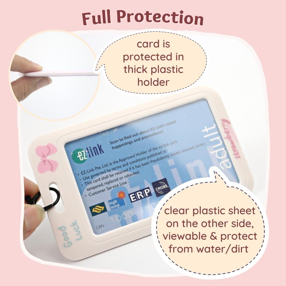 Cute Ezlink Bus Card Holder With Lanyard Student Kids Children Adult ...