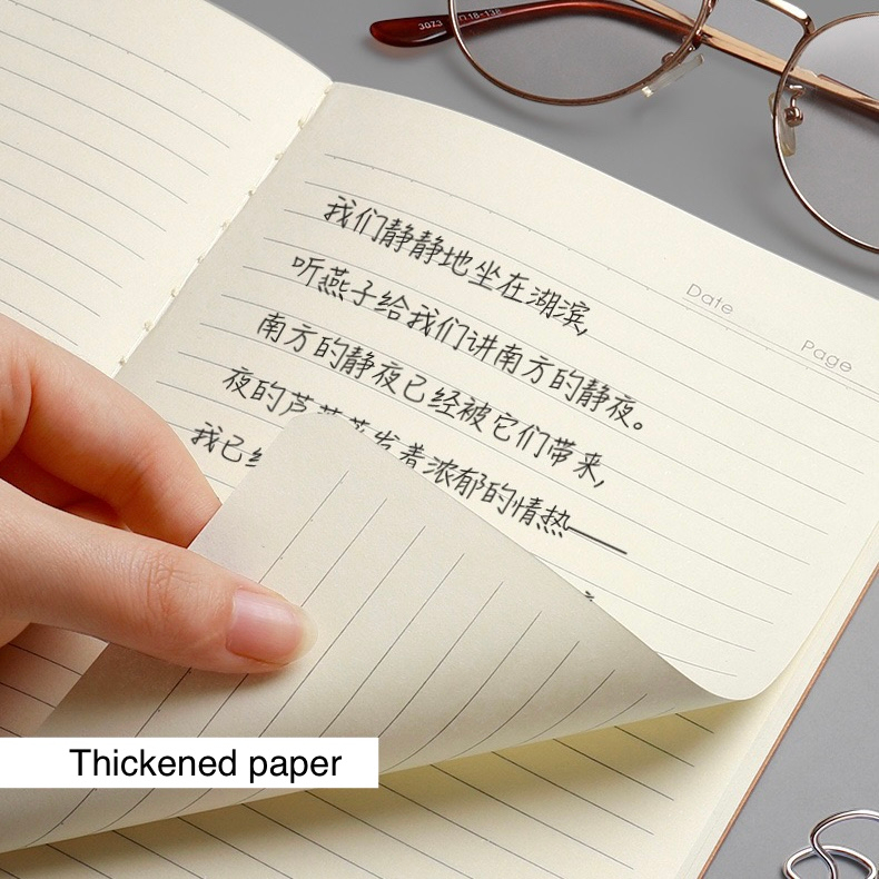 A5 / B5 Notebook Notepad Exercise Book - Spiral Kraft Paper Black Cover ...