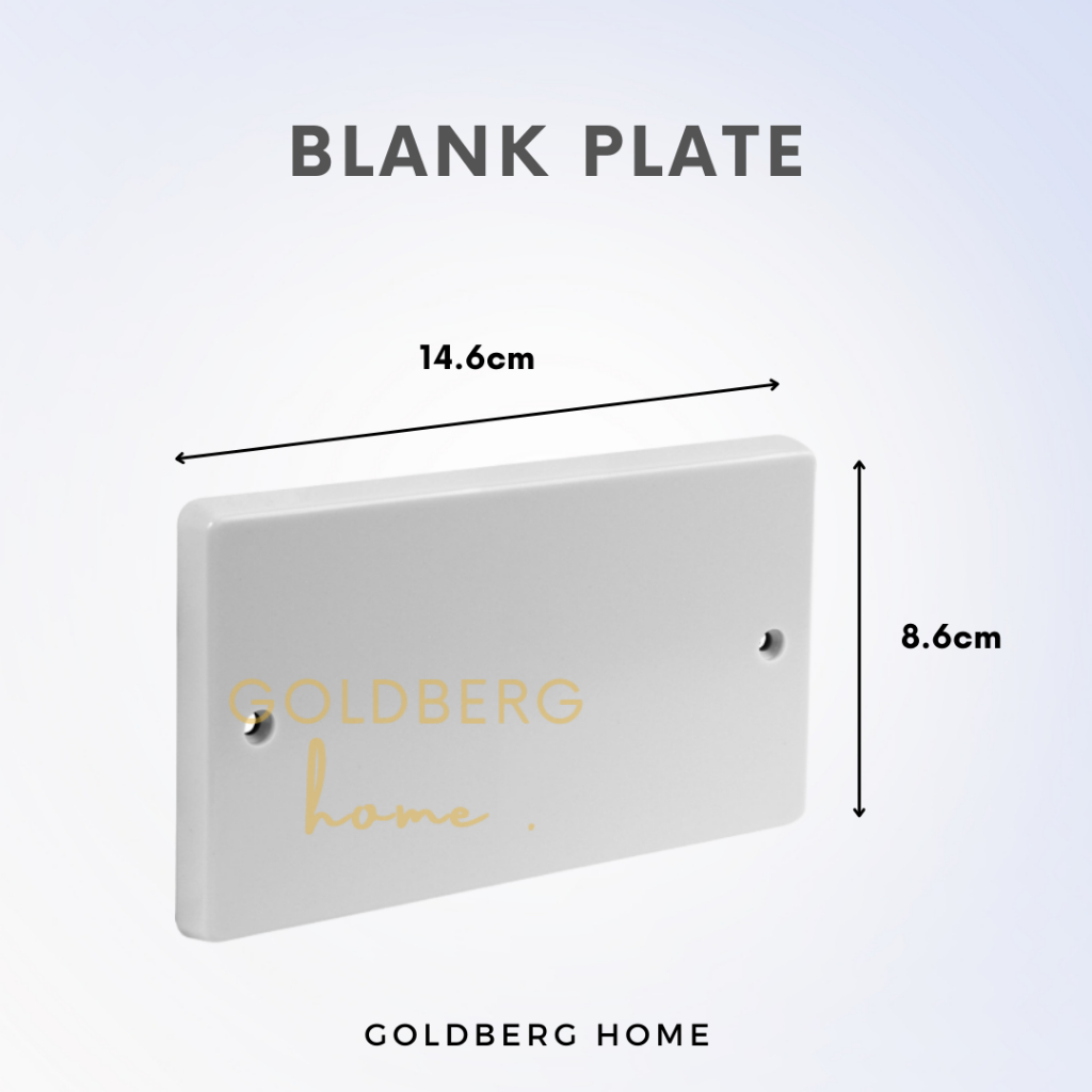[SG Seller] Single Double 1G 2G PVC Blank Plate | Goldberg Home ...