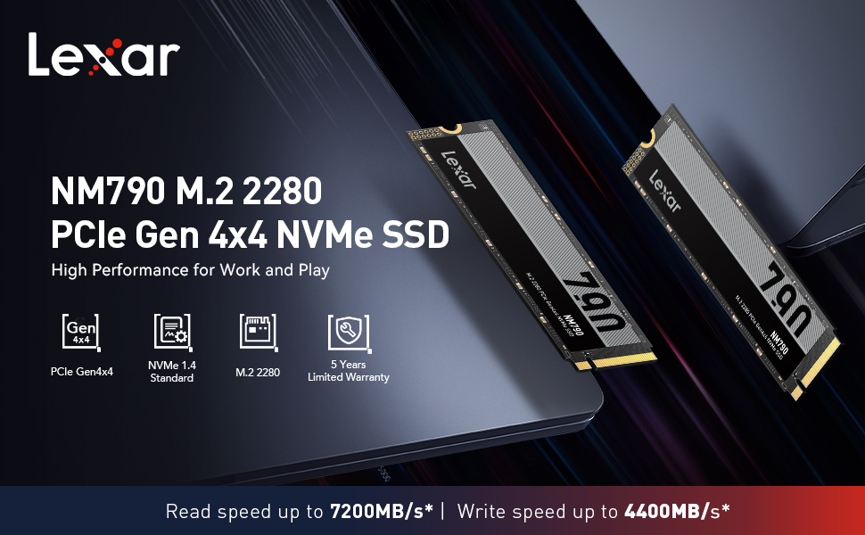 LEXAR NM790 / NQ790 4TB / 8TB GEN4 / PCIe4 M.2 NVMe v1.4 - Solid State ...