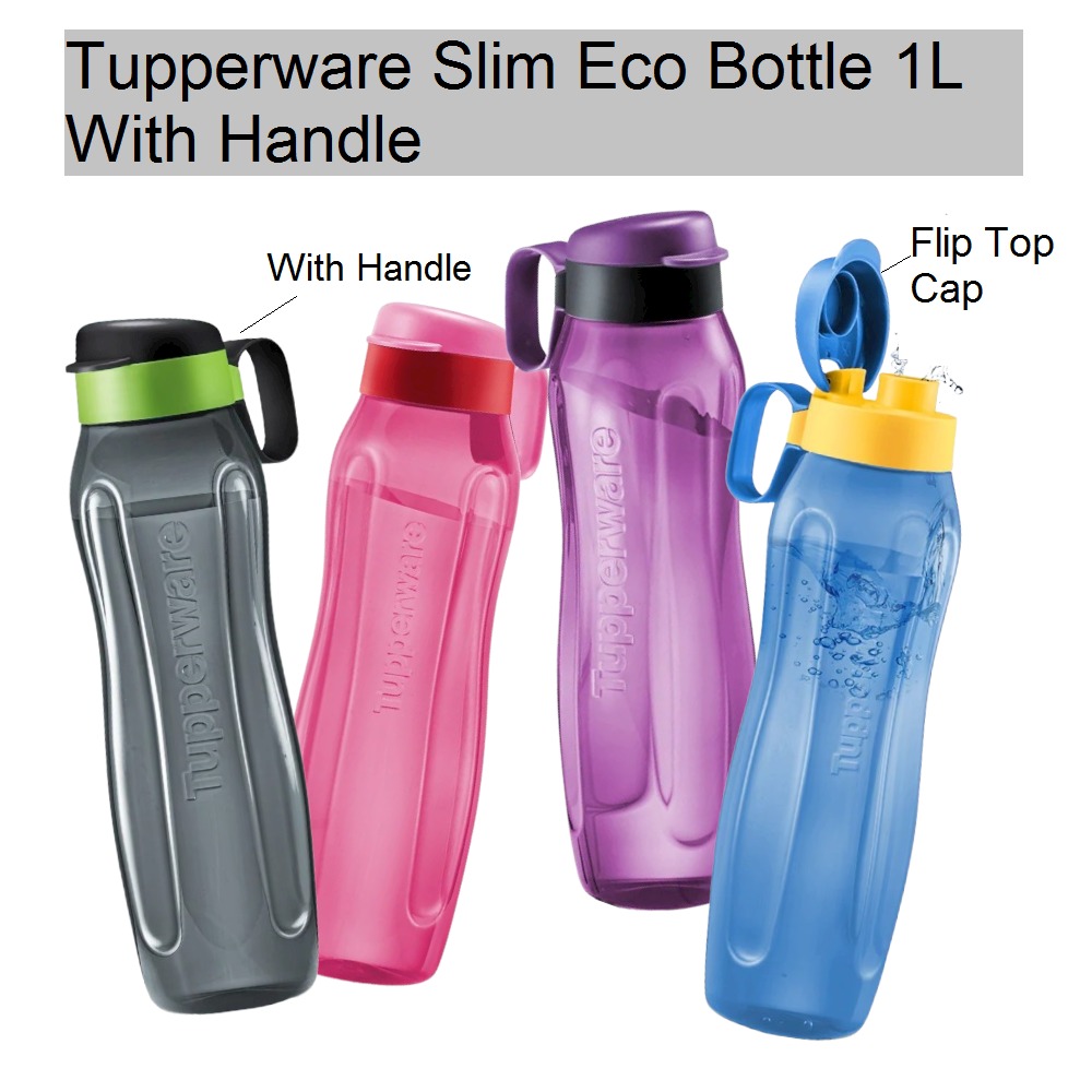Authentic Tupperware1L Eco Bottle/ Slim Eco Bottle 1L | Shopee Singapore