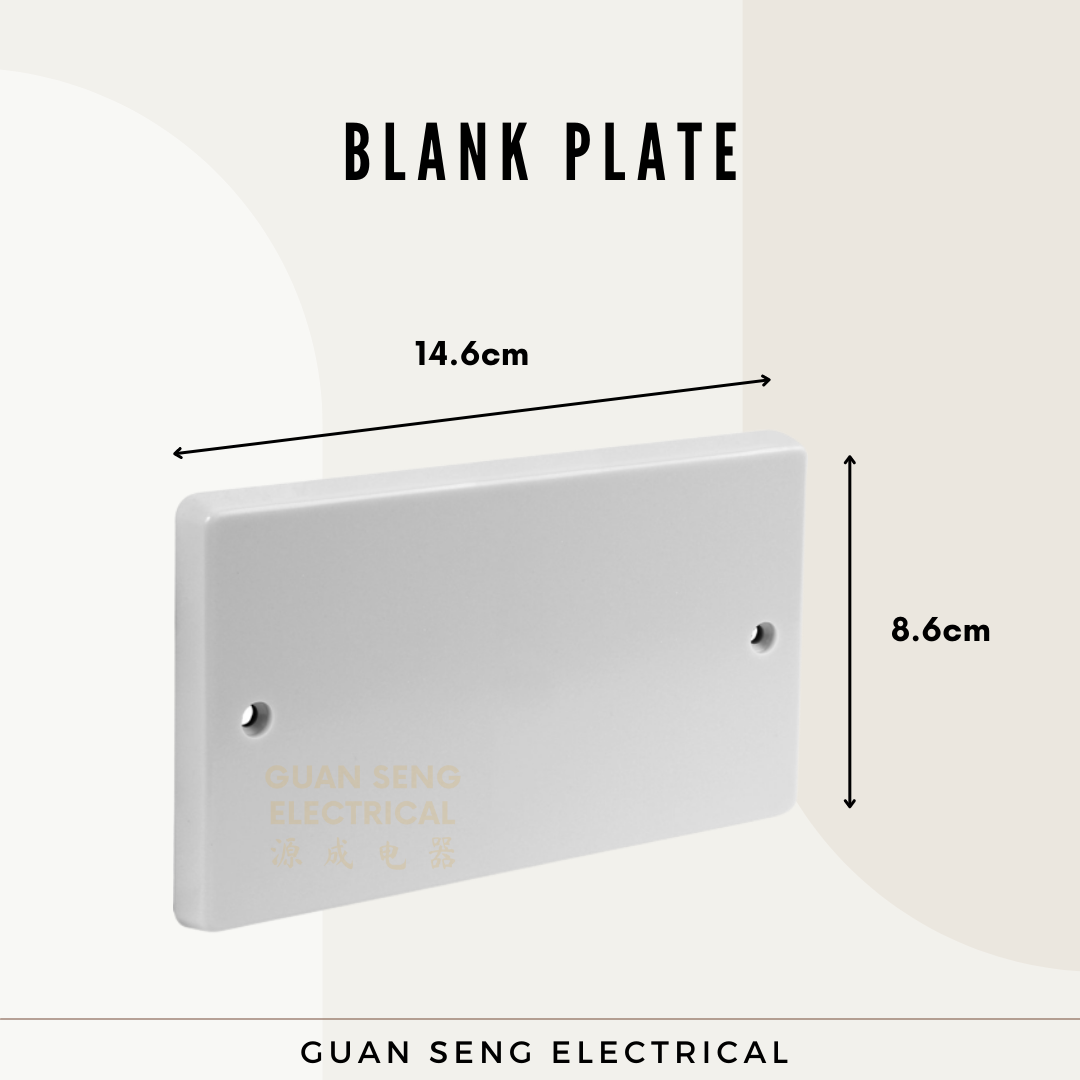 [SG Seller] Single Double 1G 2G PVC Blank Plate | Guan Seng Electrical ...