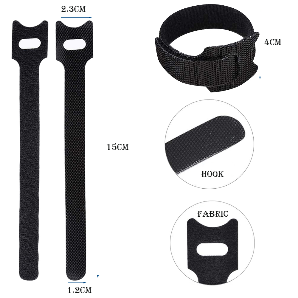 🇸🇬【SG stock】Velcro Cable Ties/ Reusable Wire Wrap Managemen/Winder ...