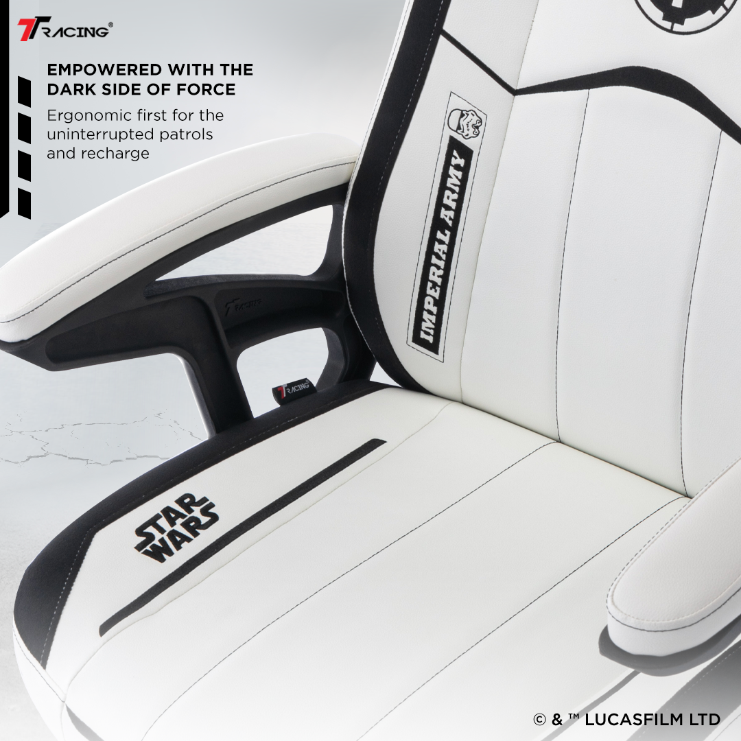 TTRacing Duo V4 Stormtrooper Edition Gaming Chair Ergonomic Home Office ...