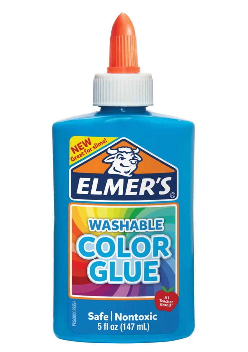Elmer's Opaque Colored Glue 5oz - Pink Green Purple Blue Color Liquid ...