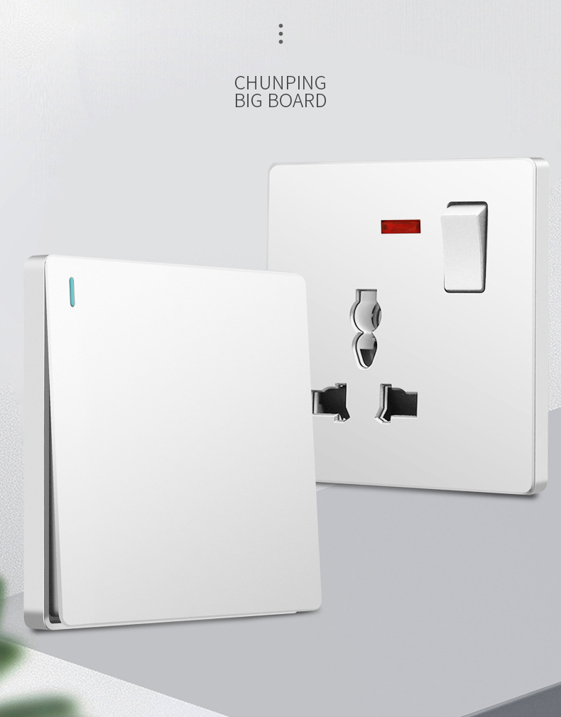 switch Socket with USB Type-C Fast Charging Power Socket Large panel ...