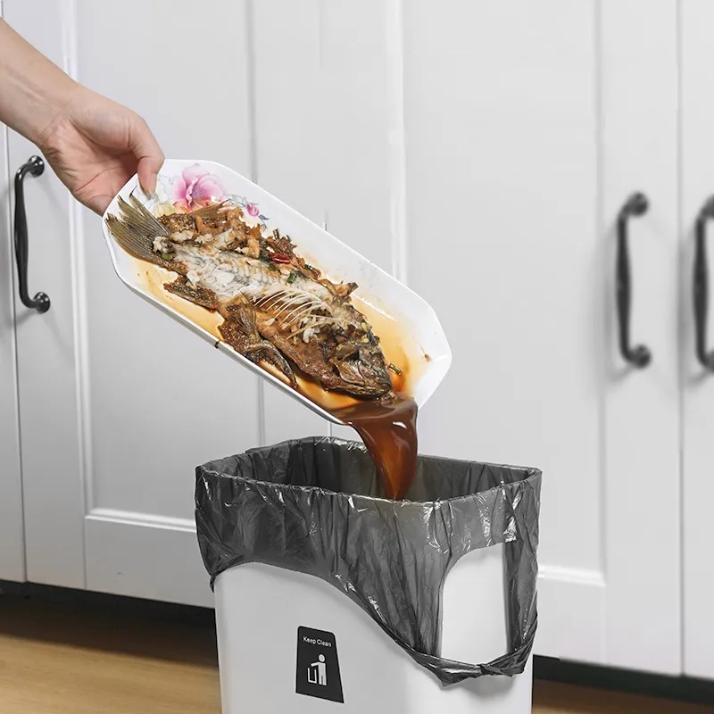 80 pcs Disposable Vest Trash Bags Big Waste Bag Portable Strong Rubbish ...