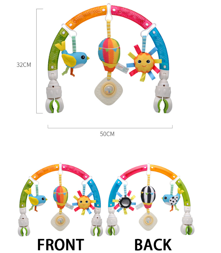 Baby Stroller Arch Toy Bouncer Toy Bar Baby Car Seater Toy Baby ...