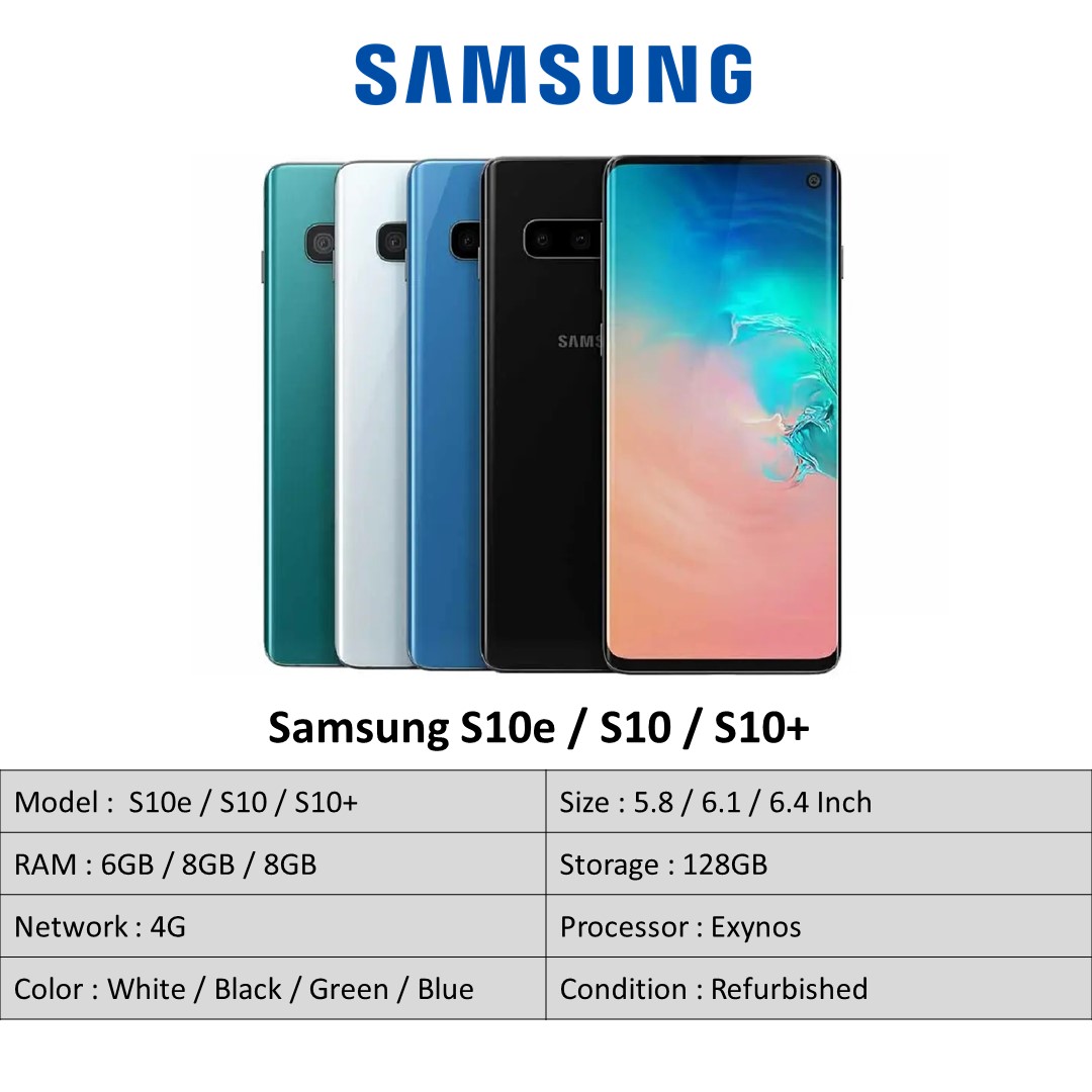 Samsung S10e / S10 / S10+ / S20 / S20+ / S20 Ultra / S20FE / 5G / 6 Mth ...