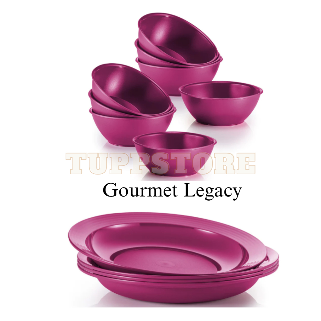 Tupperware Bowl/Plate Gourmet Legacy | Shopee Singapore
