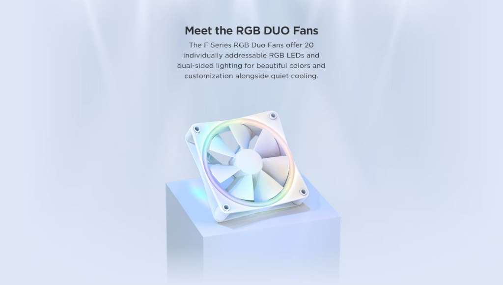 NZXT F-SERIES F120 F140 F240 F360 RGB - DUO / CORE ARGB PWM FAN RGB ...