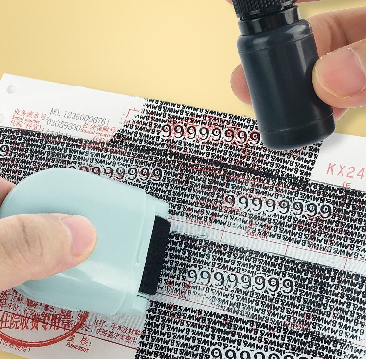 Privacy Roller Waterproof 3 x Ink Refillable Protection Stamp ...