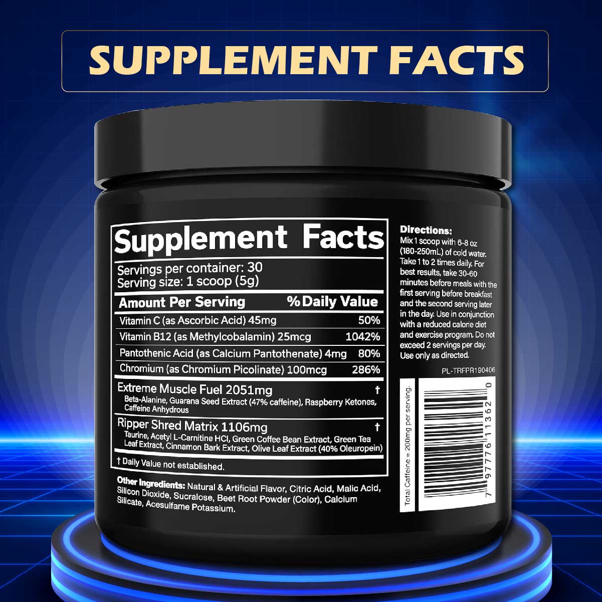 JNX Sport The Ripper, Ultimate Fat Burner and Weight Loss Supplement ...
