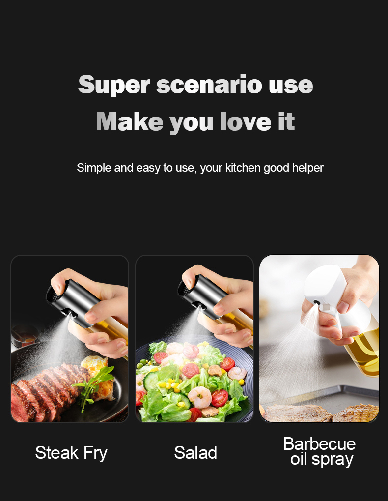 [🇸🇬SG Stock]Glass Oil Spray Pot/Kitchen/Air Fryer Spray Bottle/Barbecue ...