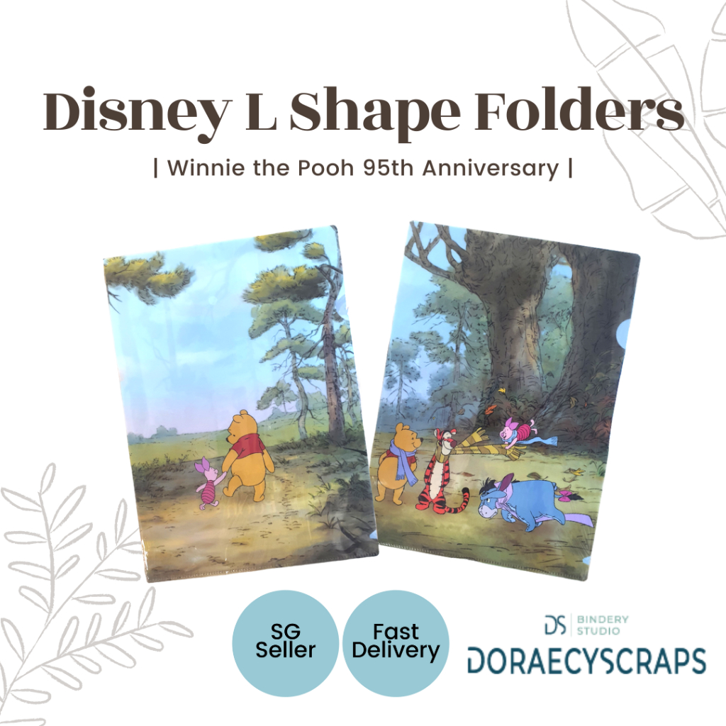 [SG Seller] Authentic Disney Winnie the Pooh A4 L shaped File Folders ...