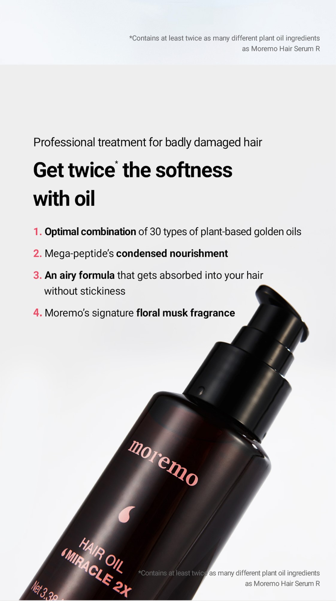 [Moremo] Hair Oil Miracle 2X (100ml) [EXP:03/2026] | Shopee Singapore