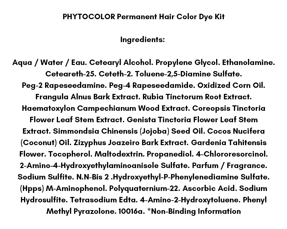 Phyto PHYTOCOLOR Permanent Hair Color Dye Kit (Multiple Colors ...