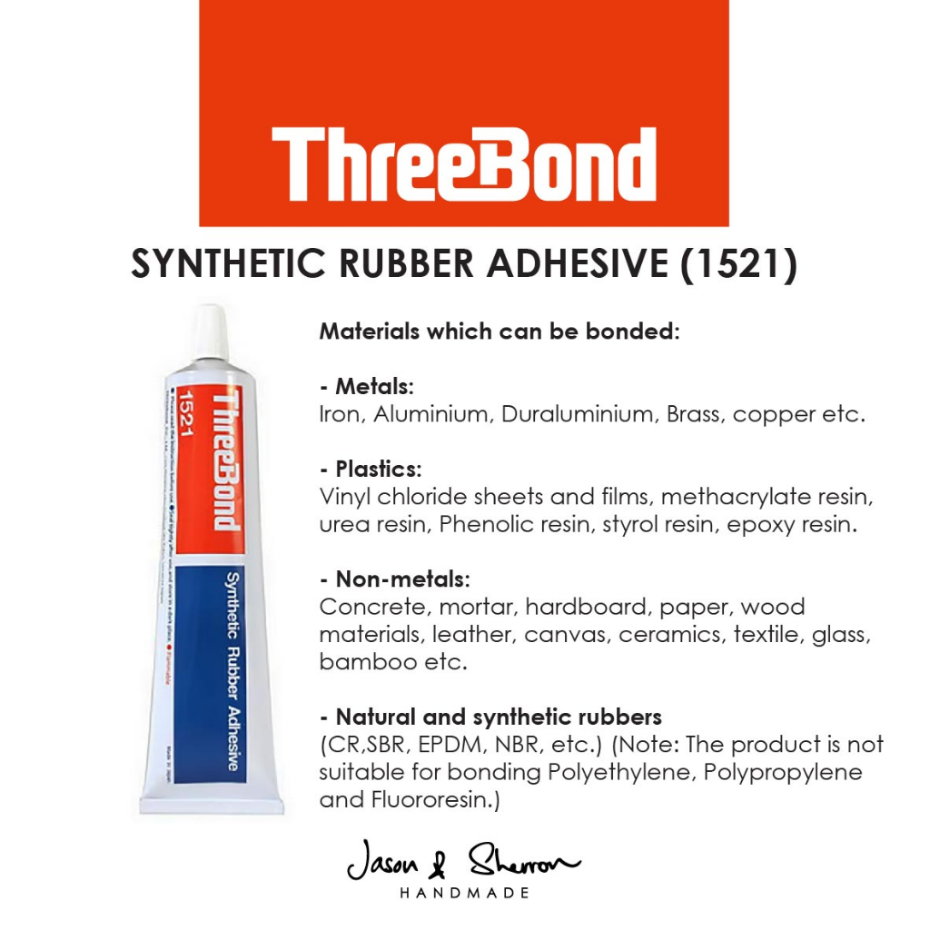 THREEBOND Synthetic Rubber Adhesive(1521) - Multi-purpose, rubber based ...