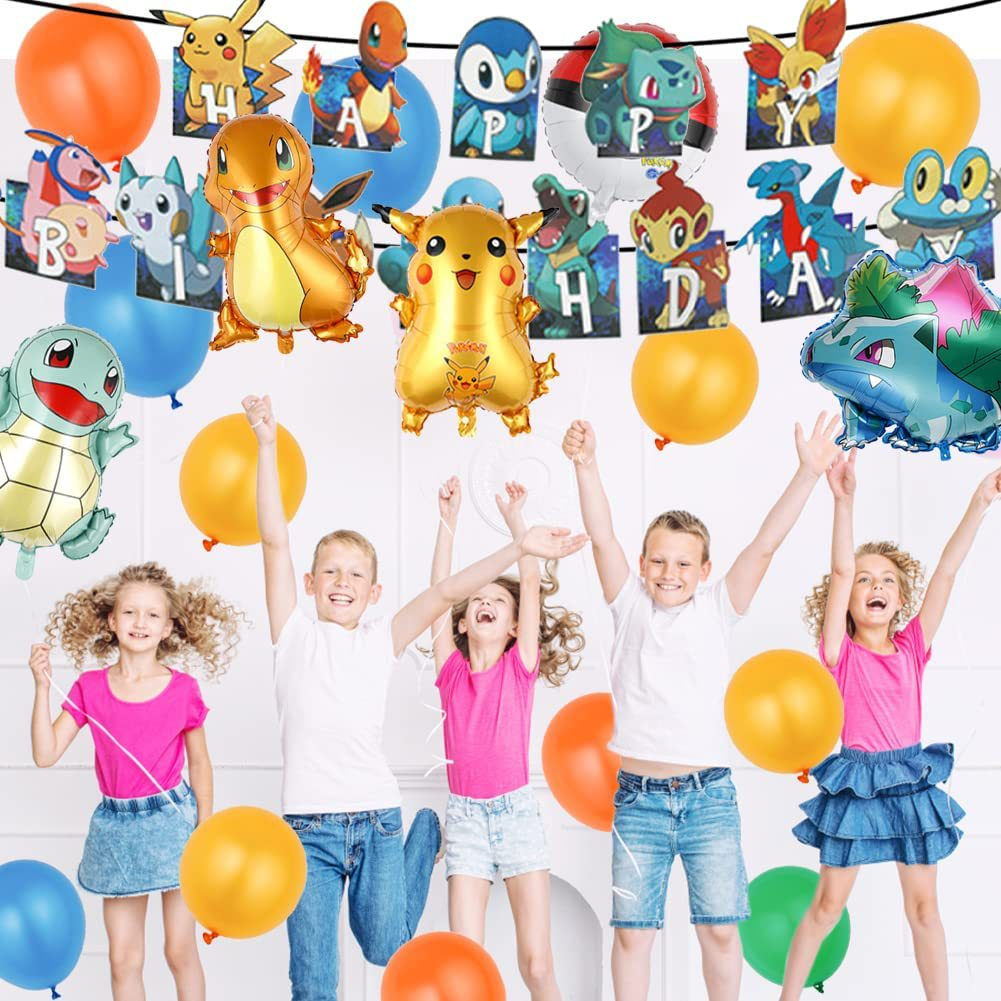 [SG] Pokemon Pokeball Pikachu Charizard Foil Balloons Cartoon Party ...