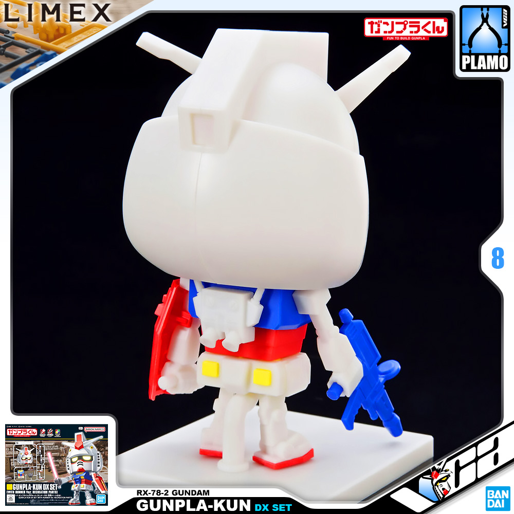 ⭐️ BANDAI GUNPLA GUNPLAKUN GUNPLA-KUN RX-78-2 GUNDAM CUTE SMALL PLASTIC ...