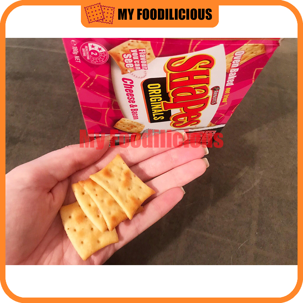 Arnotts Shapes Biscuit Pizza/Barbecue/Chicken Crimpy/Cheese & Bacon ...