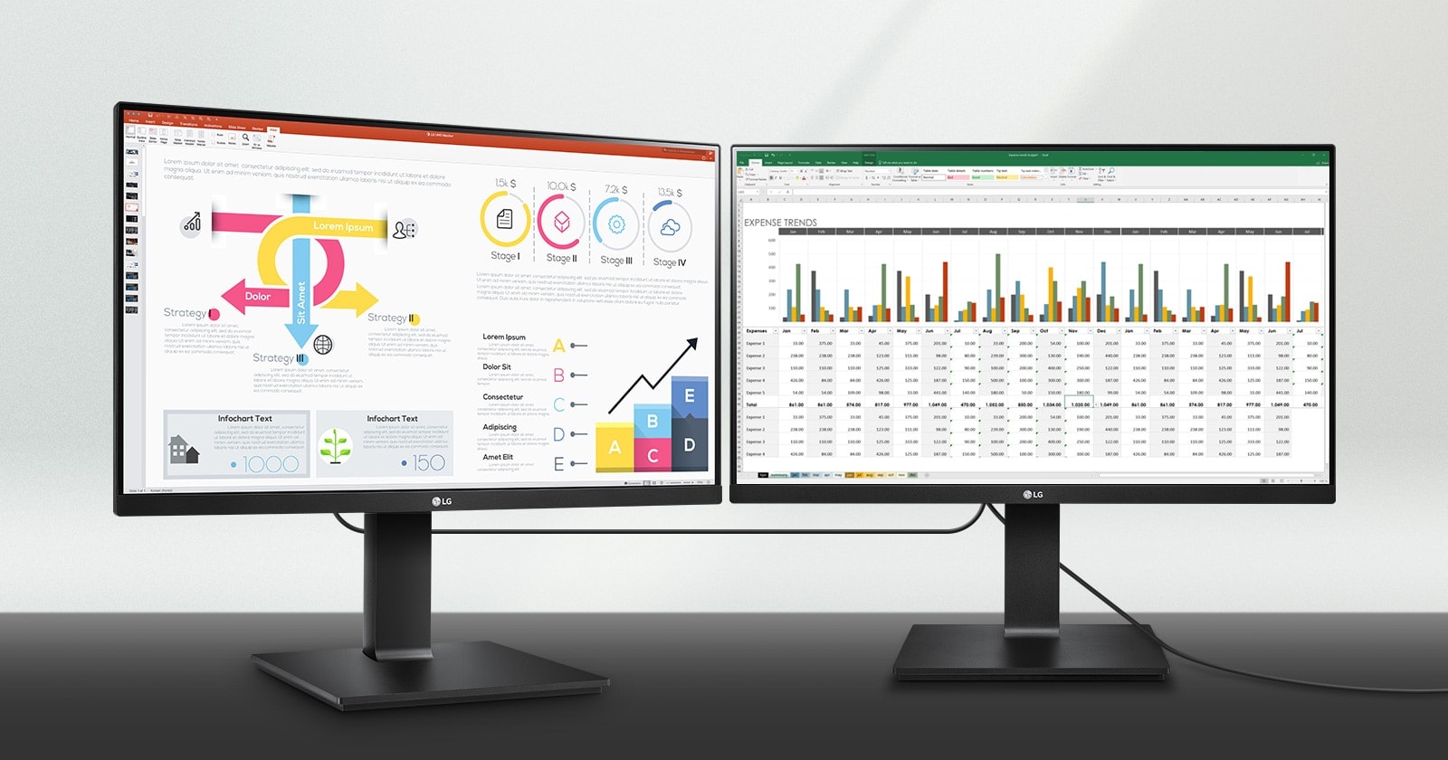 LG 24QP750 / 24QP750-B / 23.8'' QHD IPS Monitor with USB Type-C™B AND ...