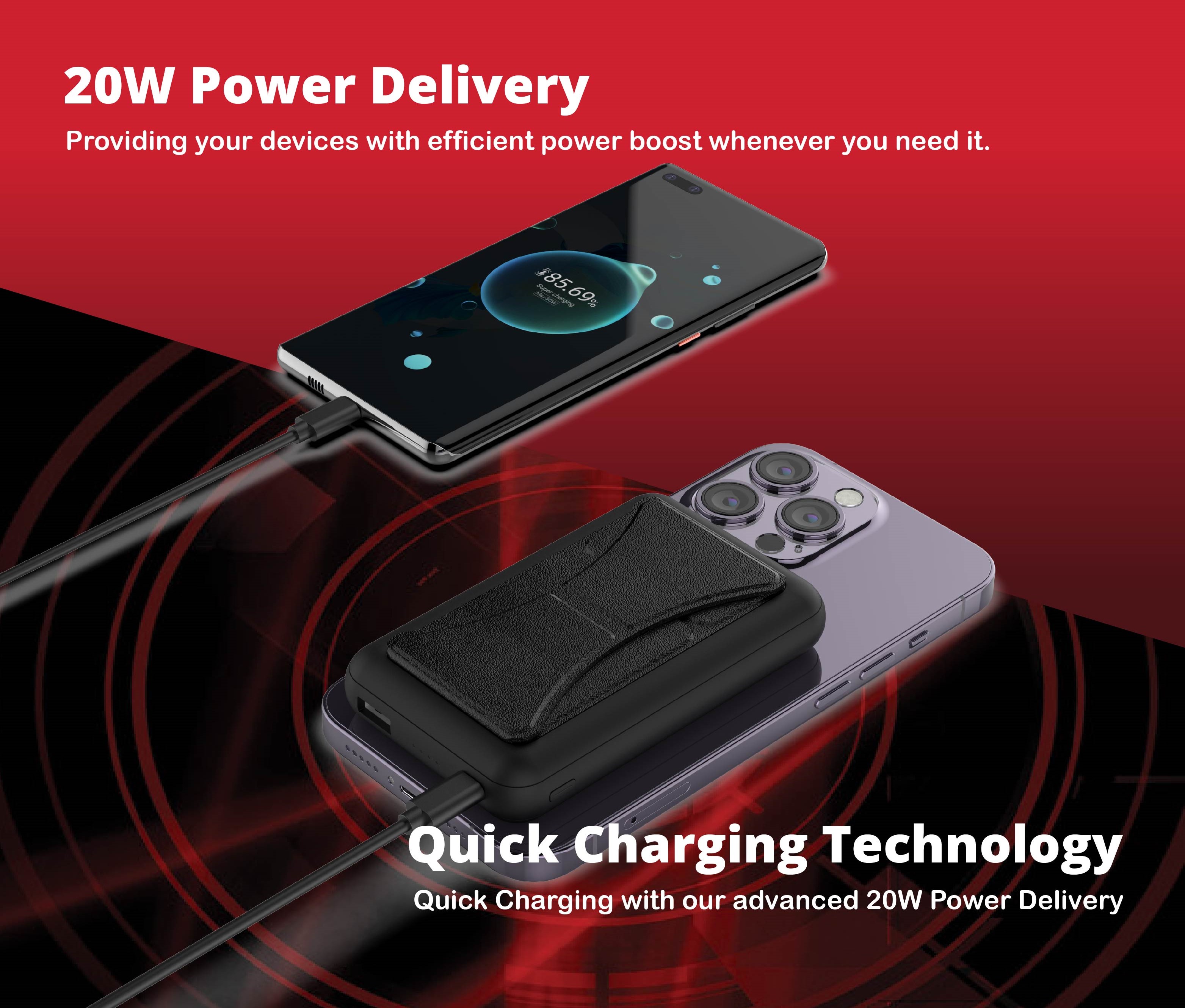 RedMonster Power Air Mini™ Super Charging Edition Magnetic Wireless 20W ...