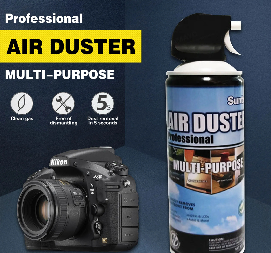 SUNTO Air duster spray cleaner with Straw 400ml || Compressed Air Multi ...