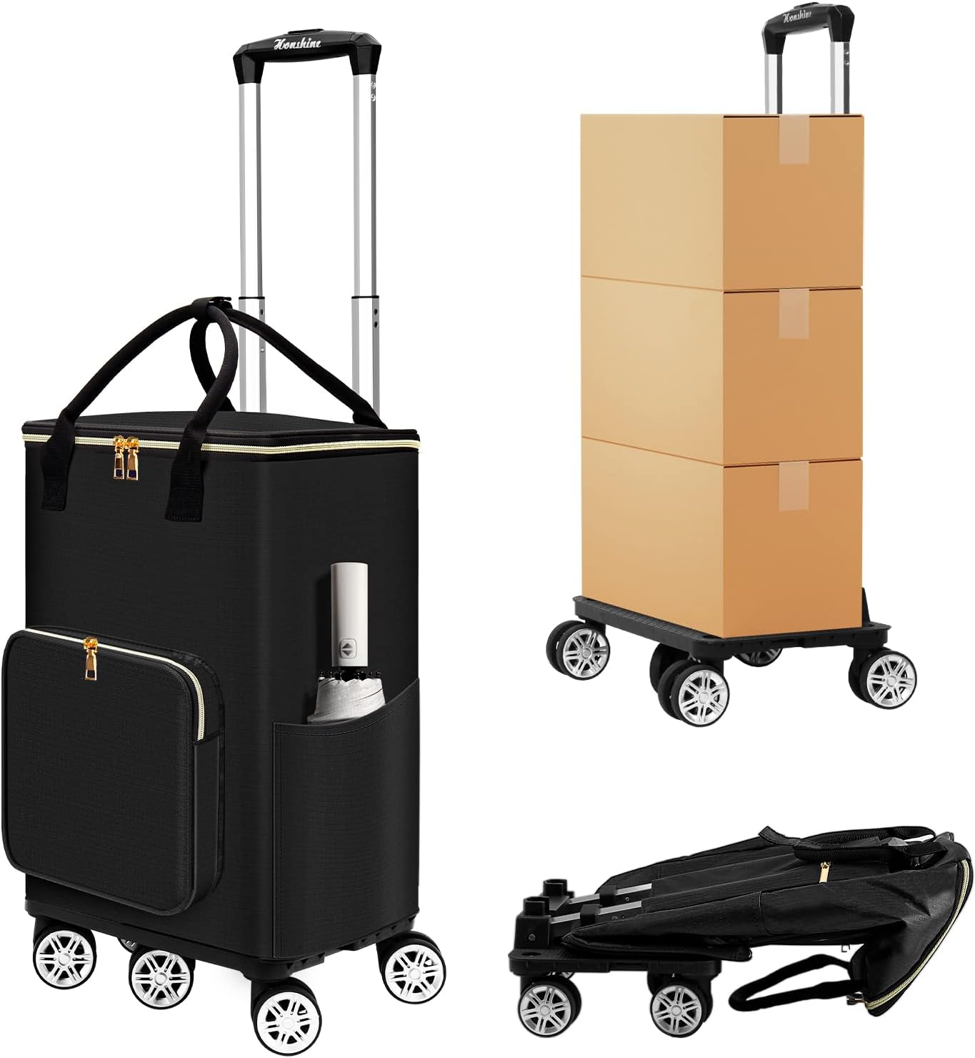 [READY STOCK] Retractable Folding Shopping Trolley Bag Detachable ...