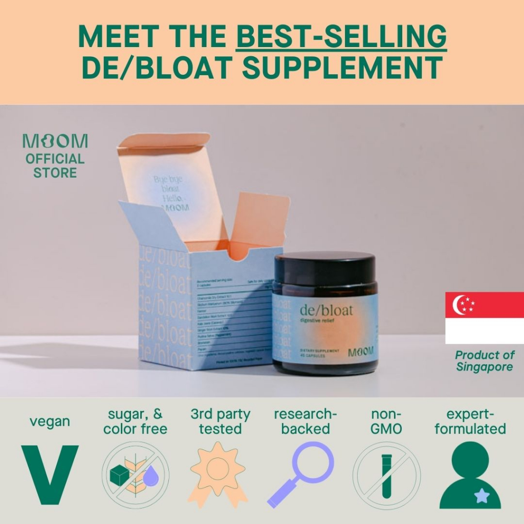 Moom Health™ de/bloat Supplement. Natural Relief For Gut Health ...