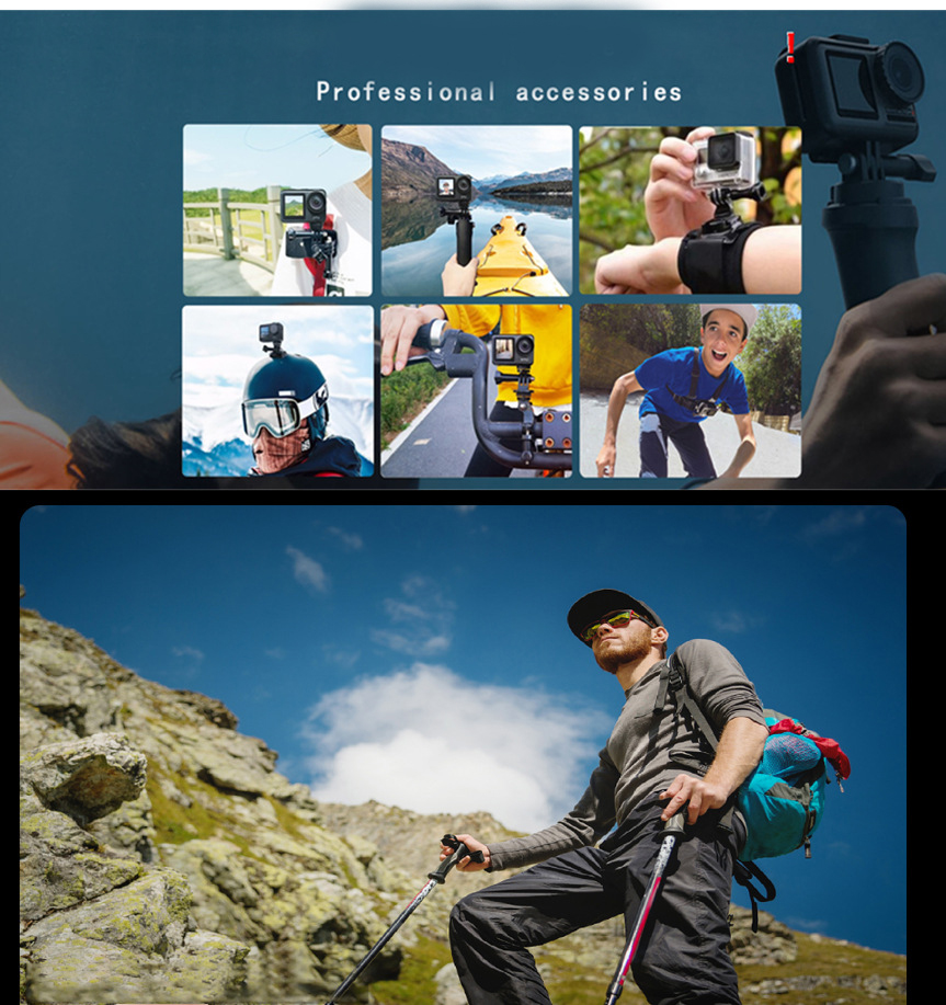 【SG】Gopro 11 10 9 Sports Camera Accessories 50-In-1 Set Small Ant ...
