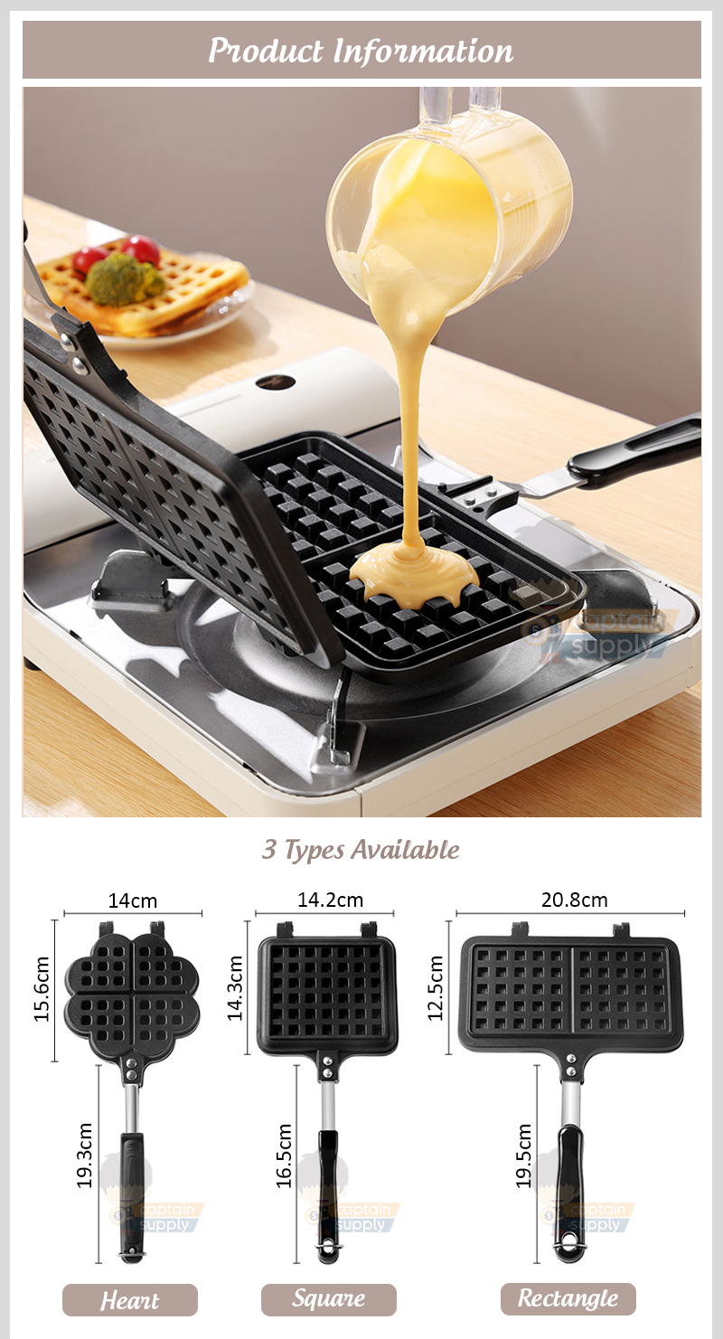 Waffle Pan Waffles Maker Pancake Mold Mould | Shopee Singapore