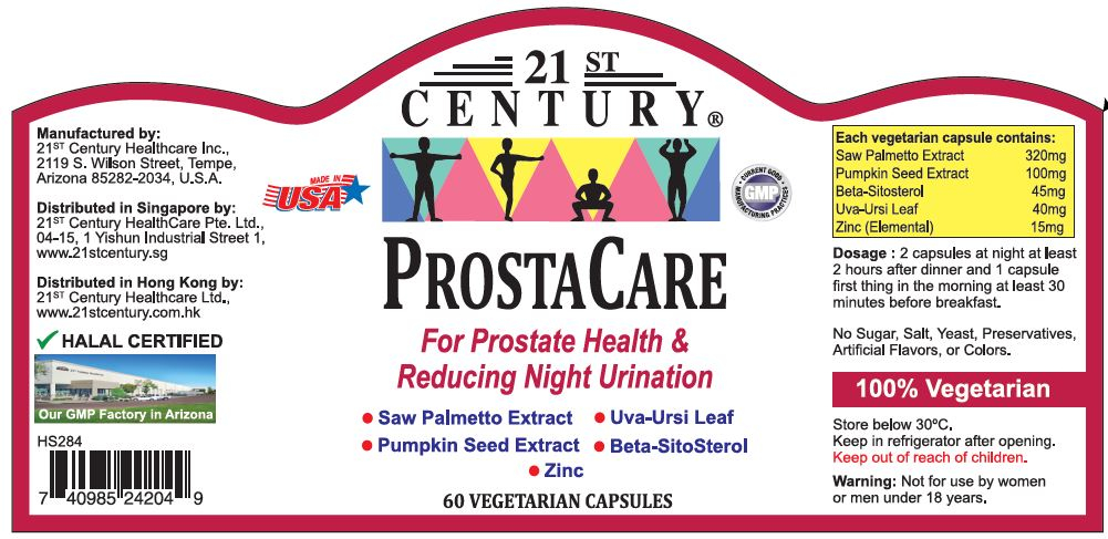 21st Century Prostacare 60 Vegetarian Capsules | Shopee Singapore