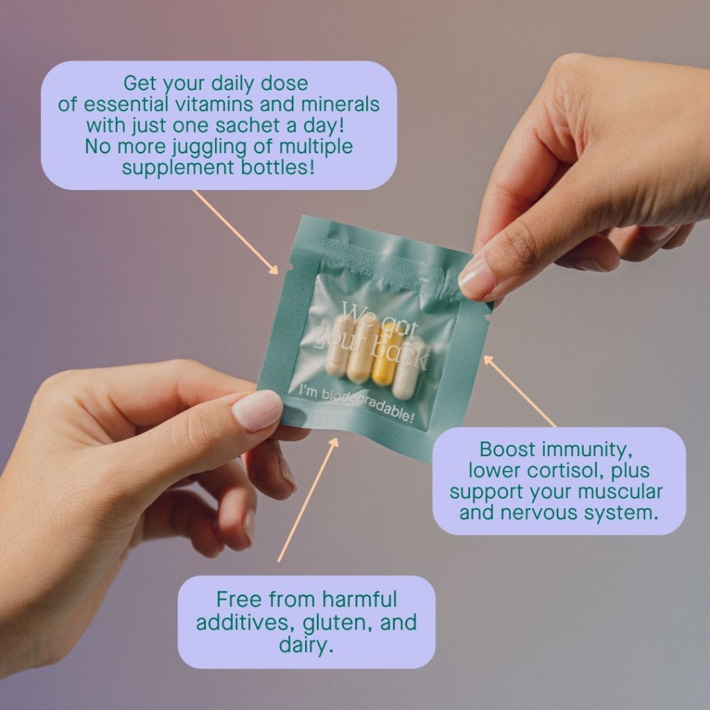 Moom Health™ Daily Wellness Pack, 100% Natural, Energy, Stress ...