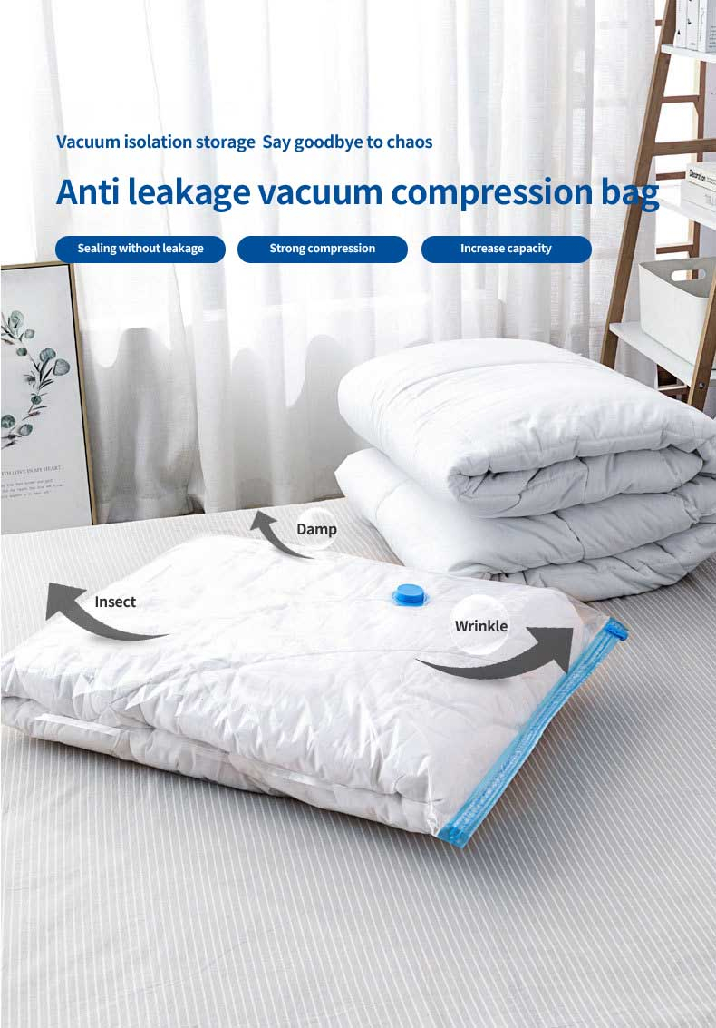 (HOME+) Vacuum Sealer Packing Bag Storage Compression For Clothes ...