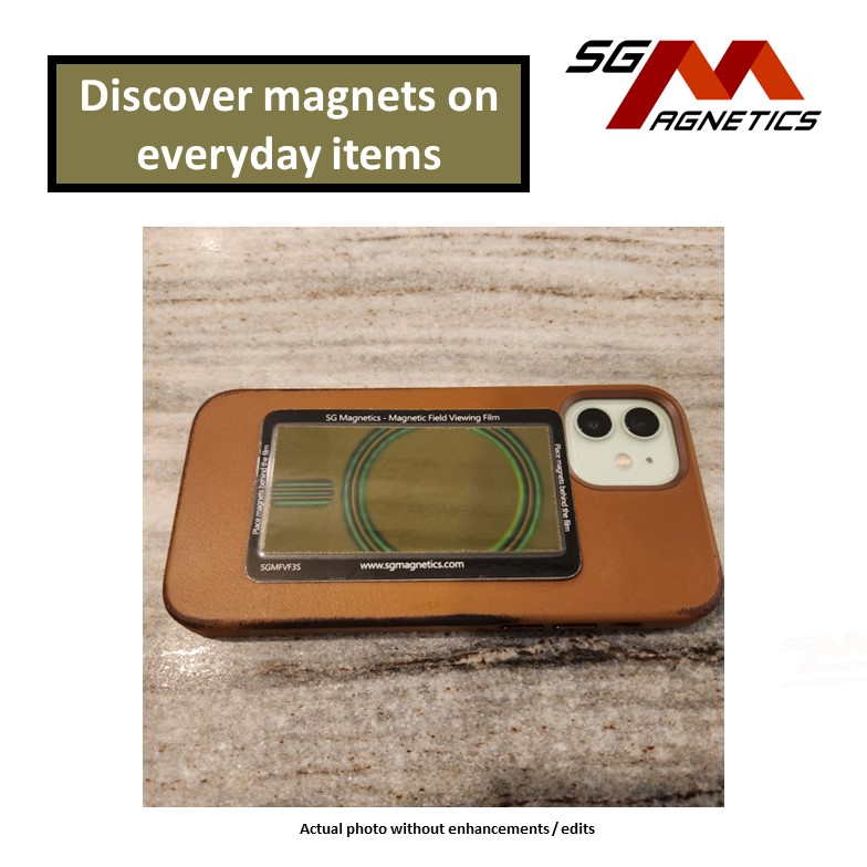 Magnetic Field Viewing Film - Magnet Pattern Viewer Magnetism Fields ...