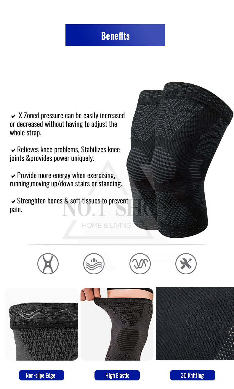 🇸🇬 (Good Quality) Compression Knee Guard / Knee Brace Support Protector ...