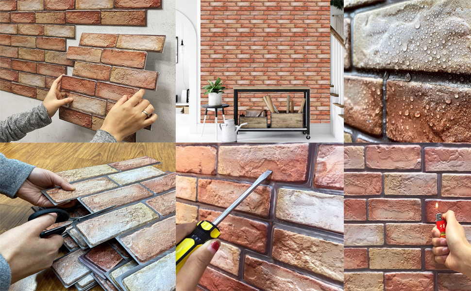 3D Wallpaper Oil Resistant 3d Wall Panels Self Adhesive Used for Repair ...