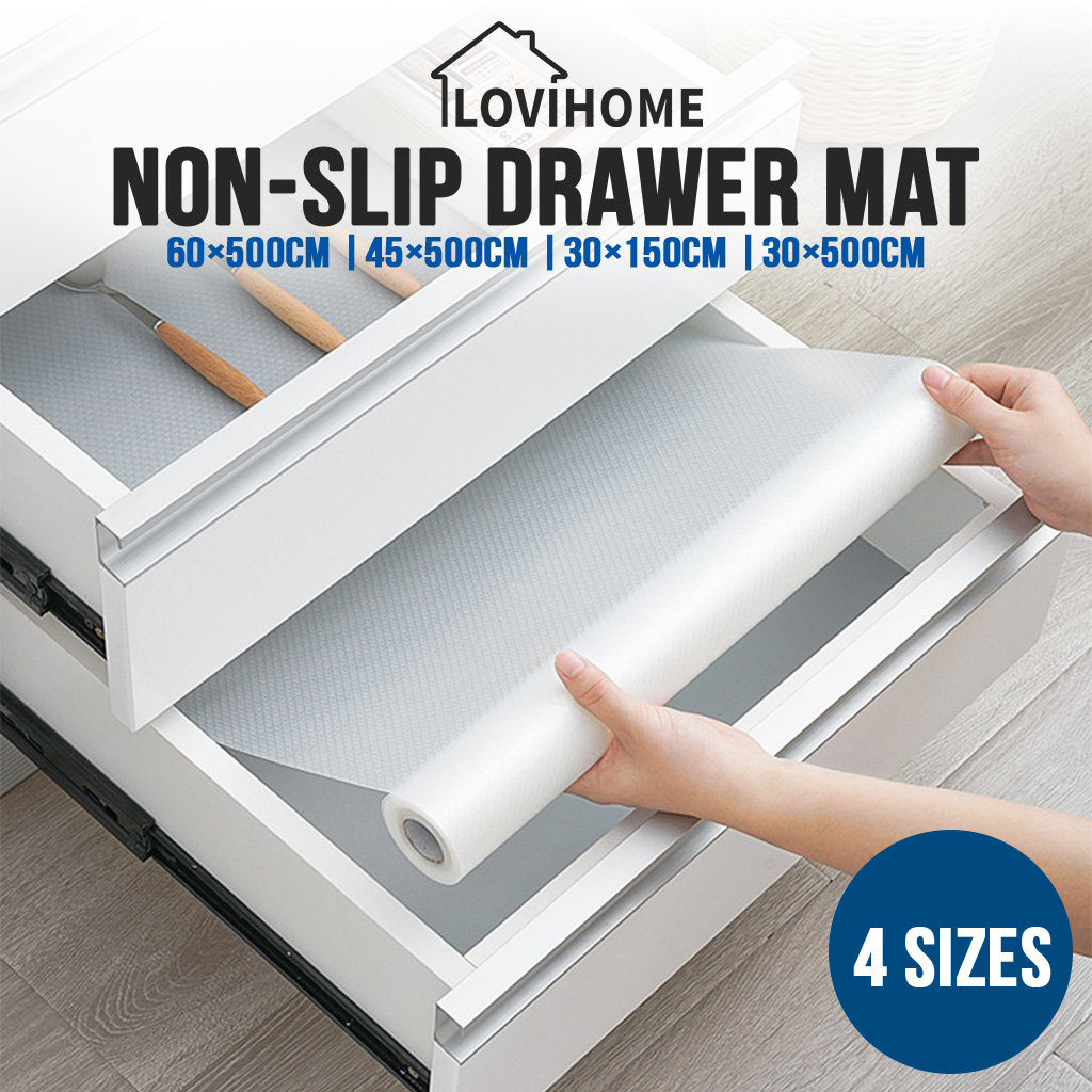 SG Non Slip Cupboard Mat Waterproof Cabinet Drawer Kitchen Organizer ...