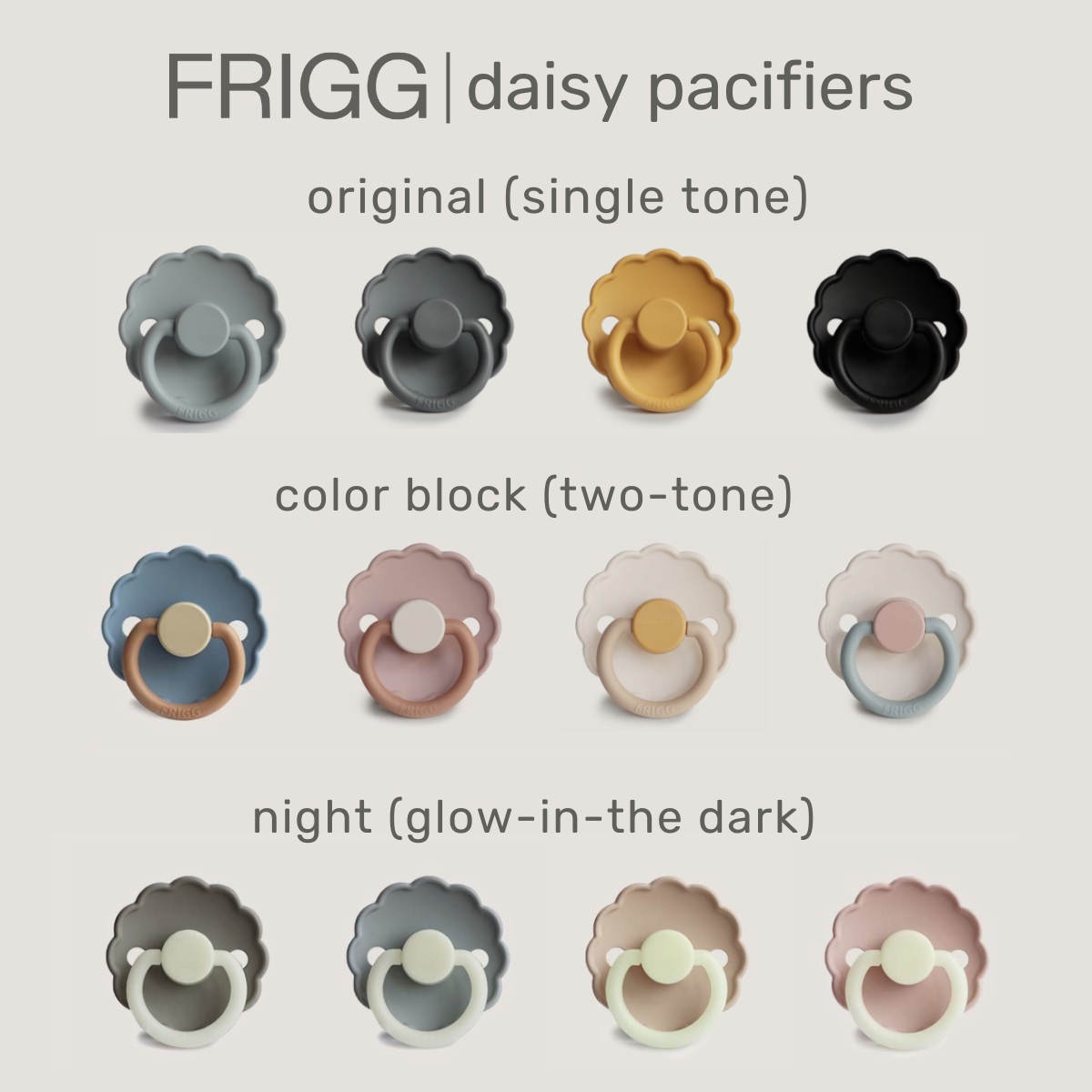 FRIGG Rope Latex Baby Pacifiers, 2pk [Original] – 2 Designs (2 Sizes ...