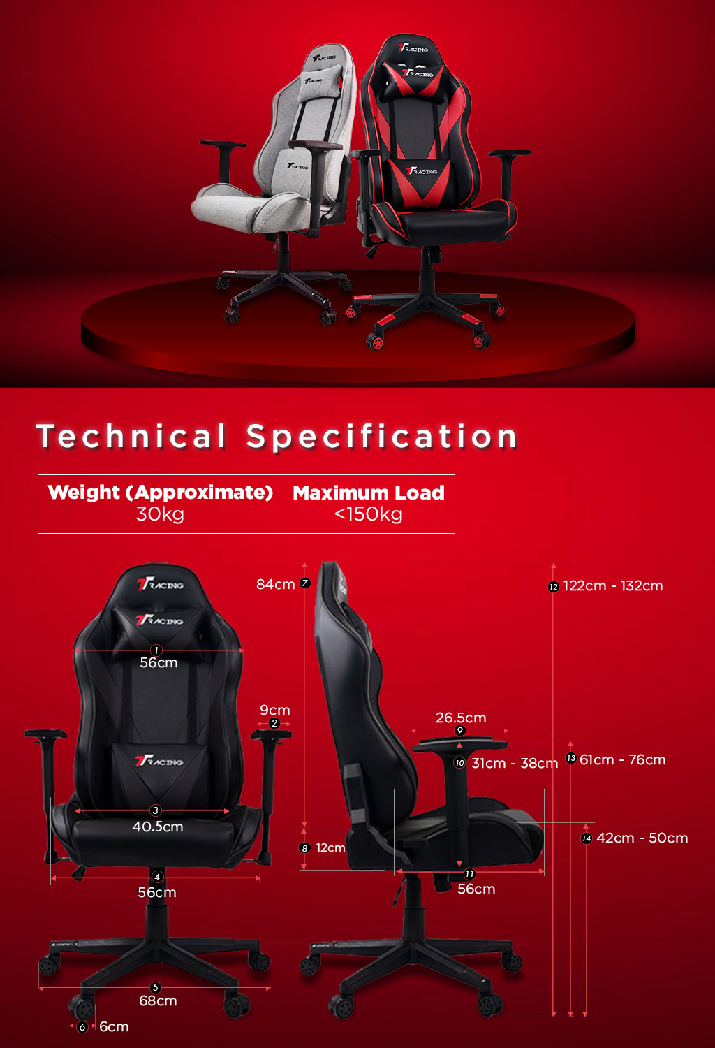 TTRacing Swift X Swift X Pro Gaming Chair Ergonomic Home Office Chair ...