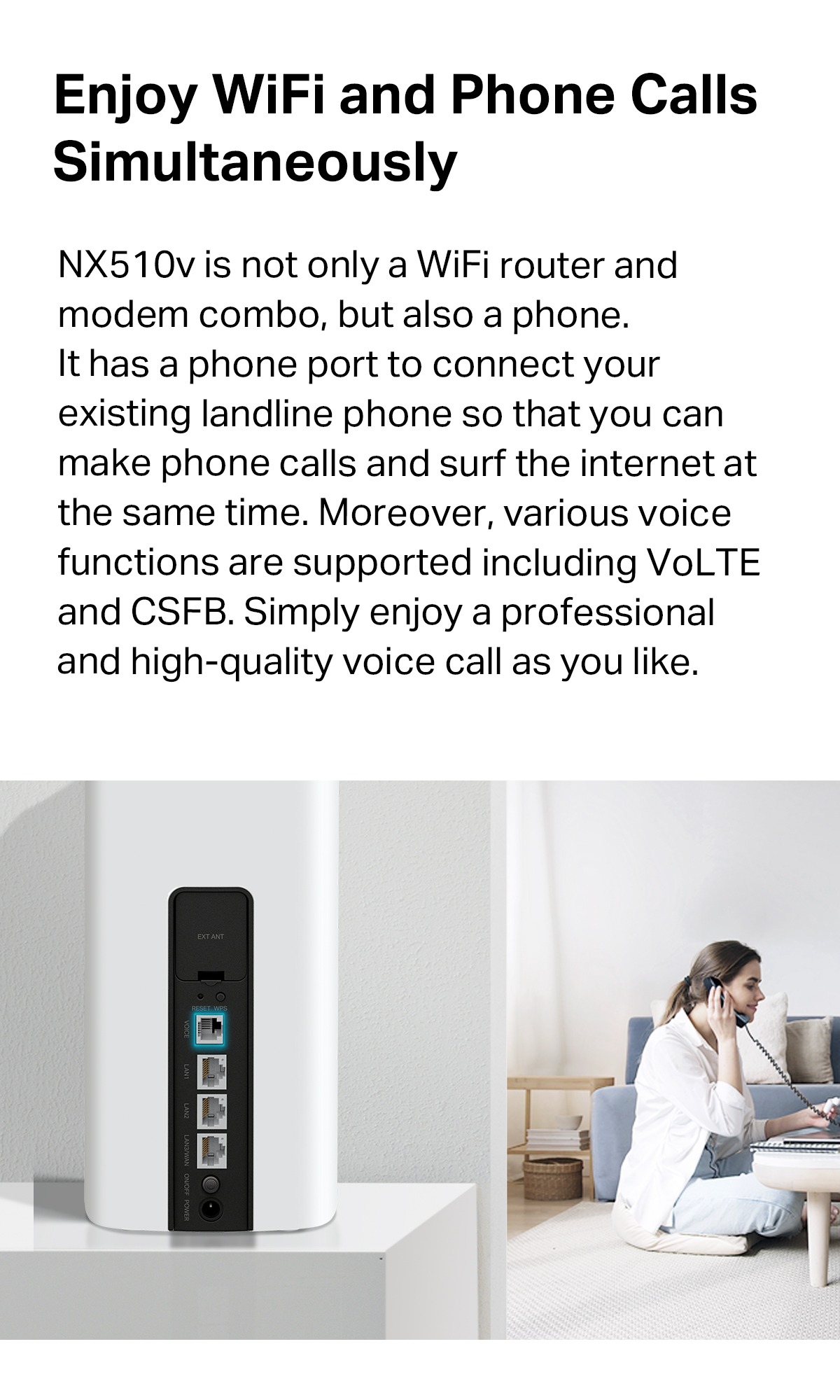 TP-Link AGINET NX510V 5G AX3000 Dual Band WiFi 6 All in one Mobile WiFi ...