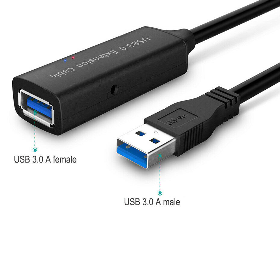 ATZ (5m to 30m) USB 3.0 Active Repeater Cable, Extension Cable Male to ...