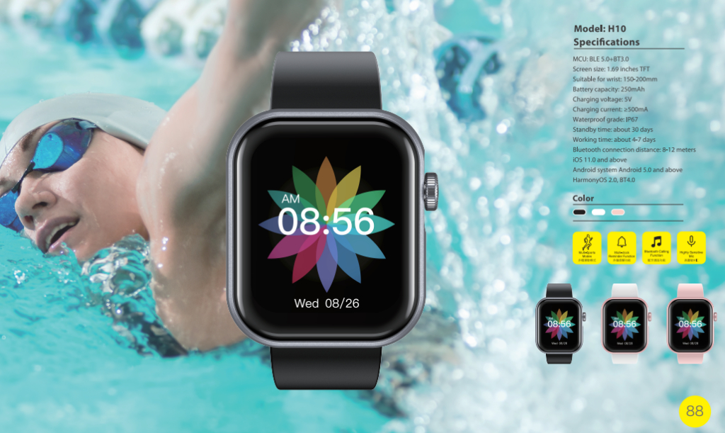 Awei H21 Smart Watch IP67 Waterproof Level, Full Function For Men/Women ...