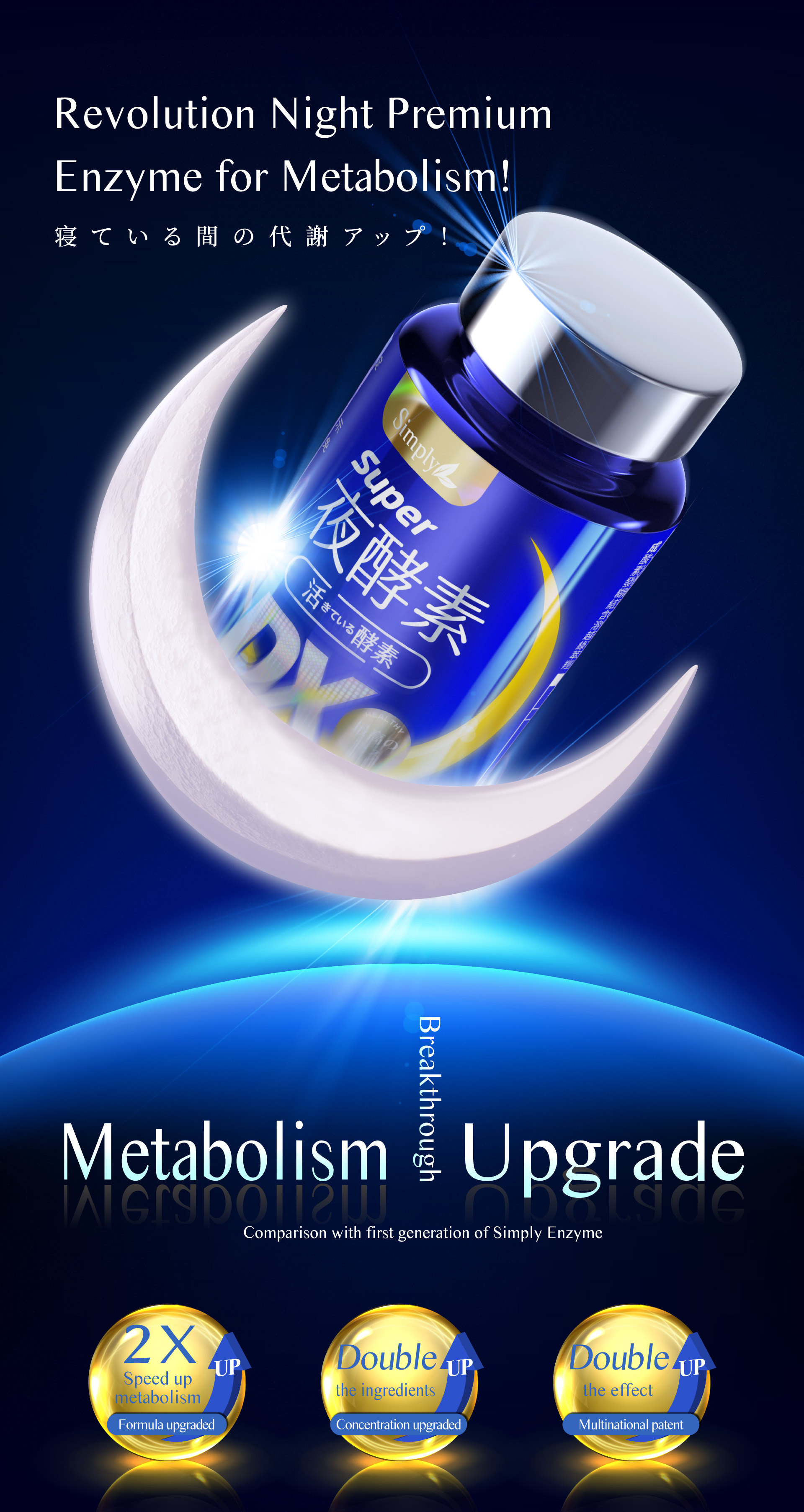 Simply Super Burn Night Metabolism Enzyme DX Tablet 30s (1 box / Bundle ...