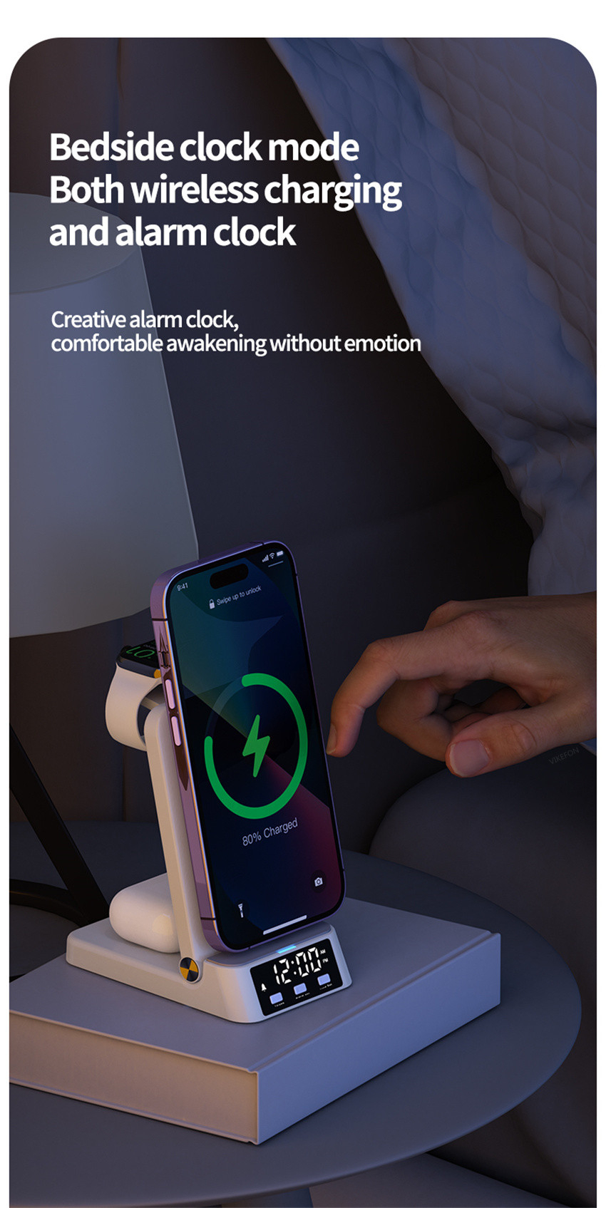 25W wireless charger for All phone Quick charge 4 in 1 Fast charging ...